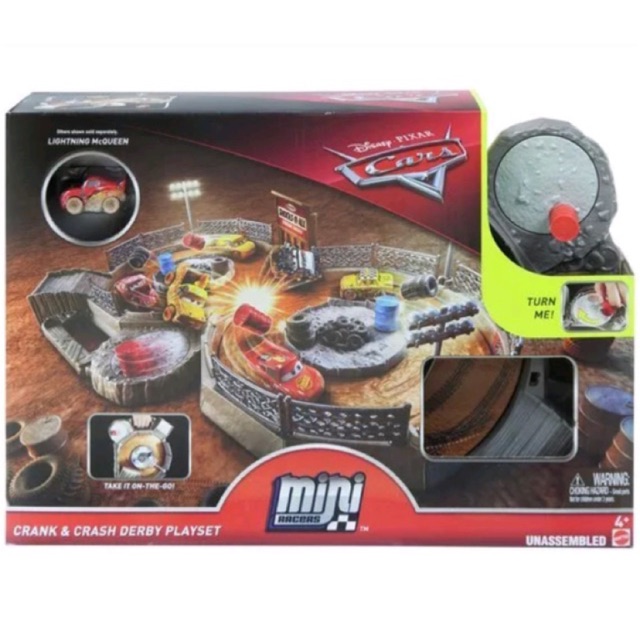 Jual Disney cars 3 mini racers crank and crash derby playset/disney ...