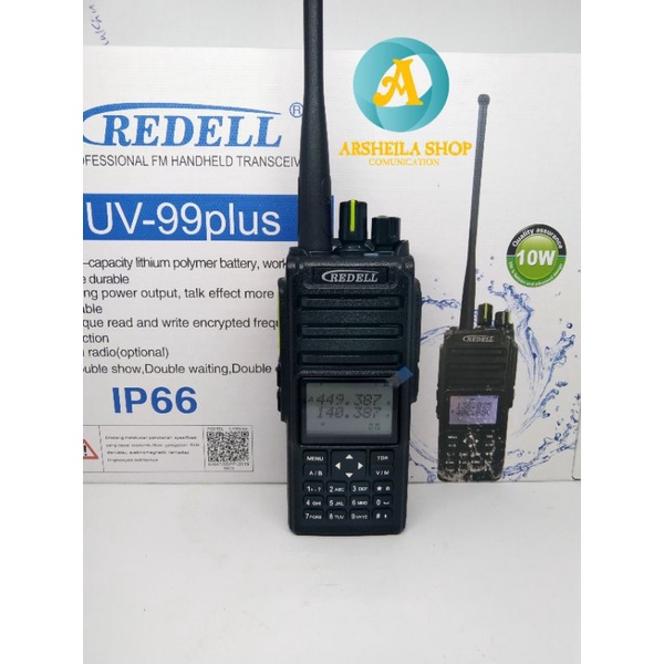 Jual Ht redel uv 99 plus original 10 watt waterprof dual band suport ...