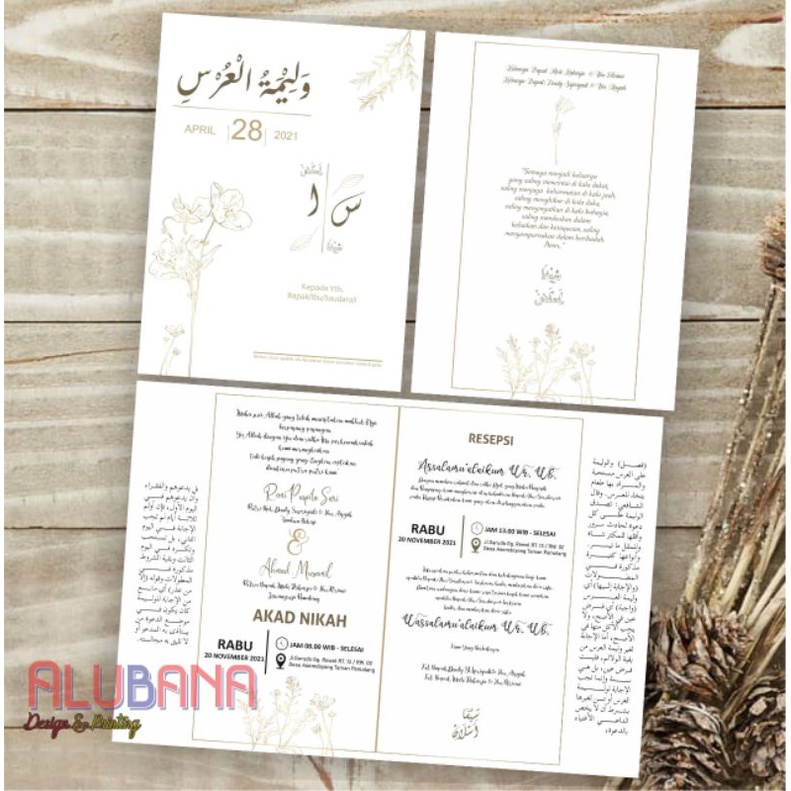 Jual Undangan Pernikahan Model Kitab Kuning | Islami | Unik | murah ...
