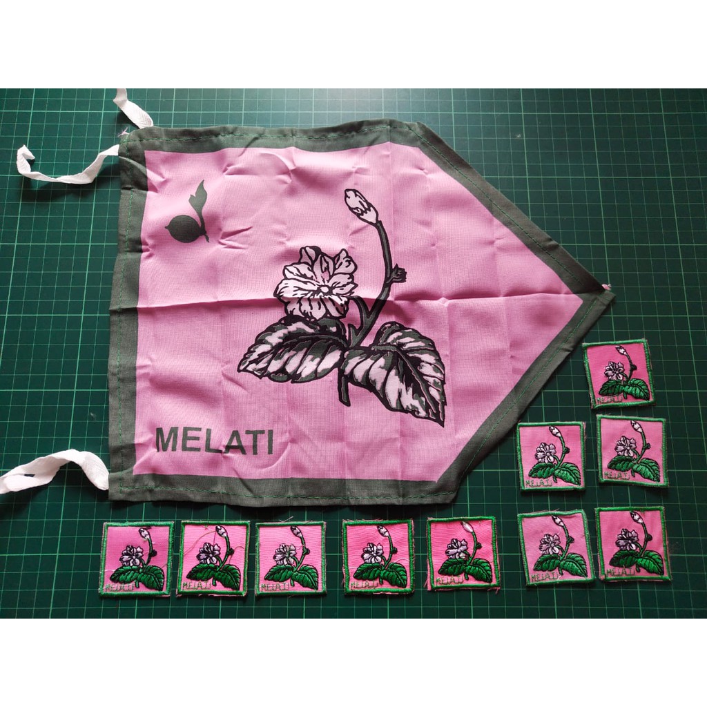 Jual TANDA REGU BUNGA MELATI SET BENDERA PENGGALANG PUTRI PRAMUKA ...