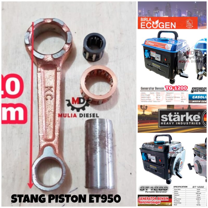 Jual Conrod Stang Piston Seher Canting Connecting Rod Mesin Genset 2 ...