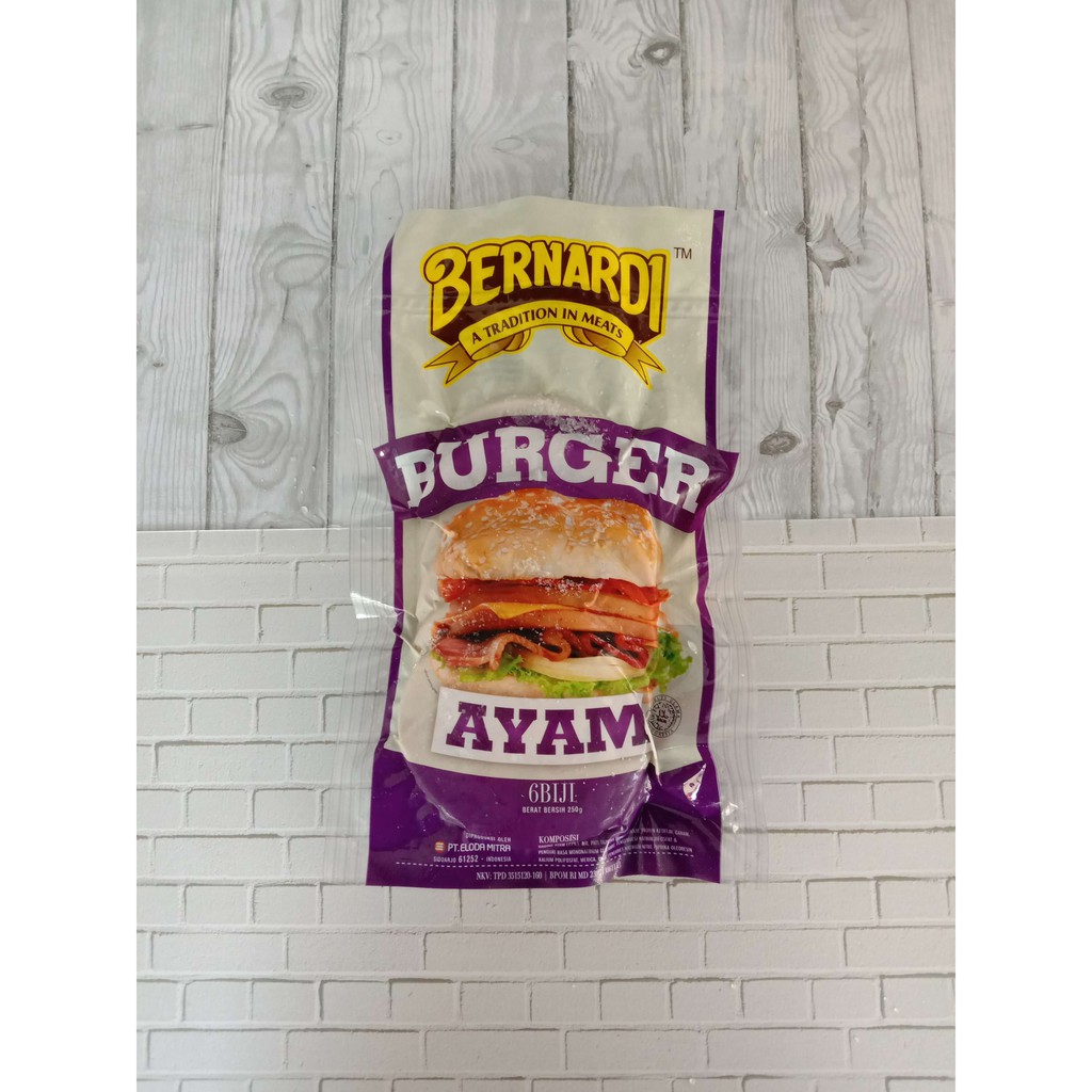 Jual Chicken Burger - Burger Ayam - Daging Burger - Bernardi | Shopee ...