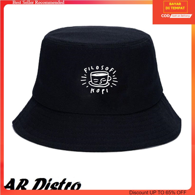 Jual TOPI BUCKET PREMIUM/ topi kupluk filosofi kopi 02 Putih /AR DISTRO ...
