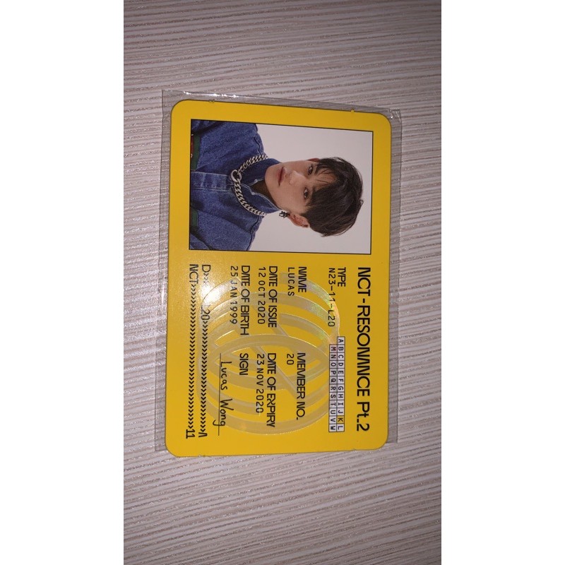 Jual ID CARD LUCAS DEPARTURE (baca desk) | Shopee Indonesia