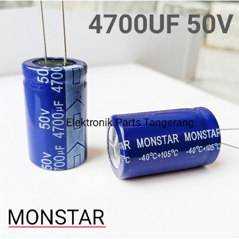 Jual (1 Buah) KAPASITOR ELCO 4700UF 50V CAPACITOR ELCO 50V 4700UF ...