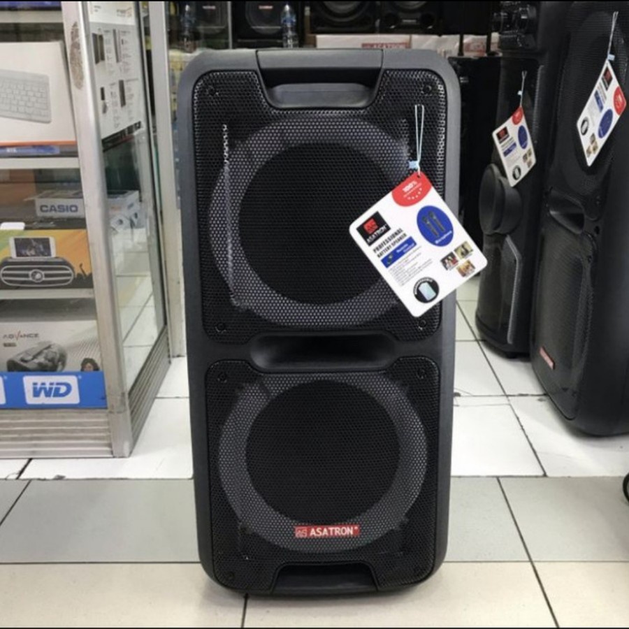 Jual Speaker Portable Meeting Wireless ASATRON CHAMPION 2x10 inch ...