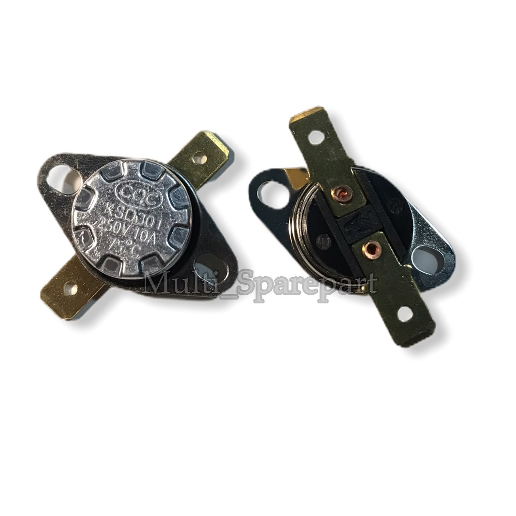 Jual Thermostat bimetal 75 derajat celcius untuk rice cooker suhu pemutus arus | Shopee Indonesia