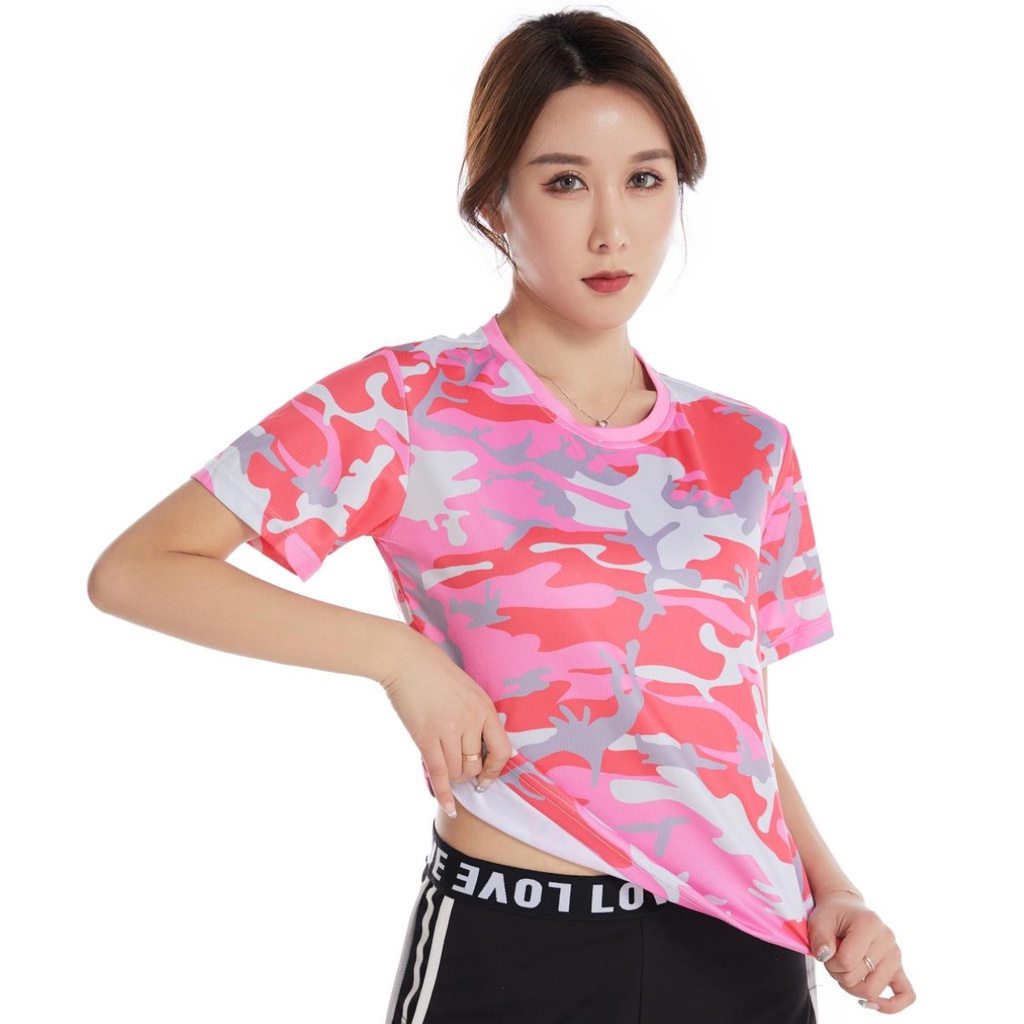 Jual Baju Olahraga Wanita Atasan Olahraga Wanita Lengan Pendek YF034 | Shopee Indonesia