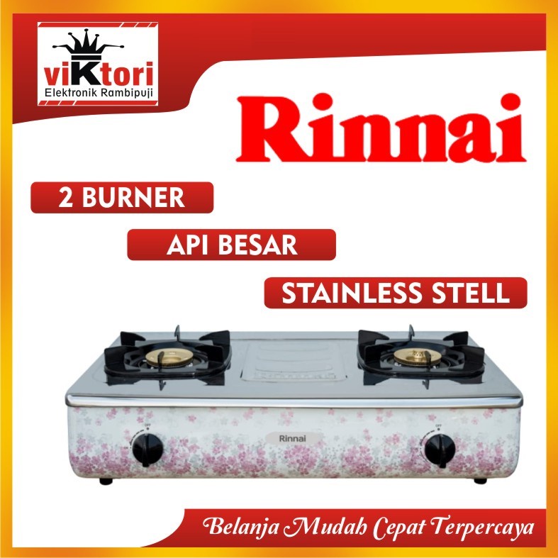 Jual RINNAI RI712AF / KOMPOR GAS RINNAI 2 TUNGKU / KOMPOR RINNAI MOTIF ...