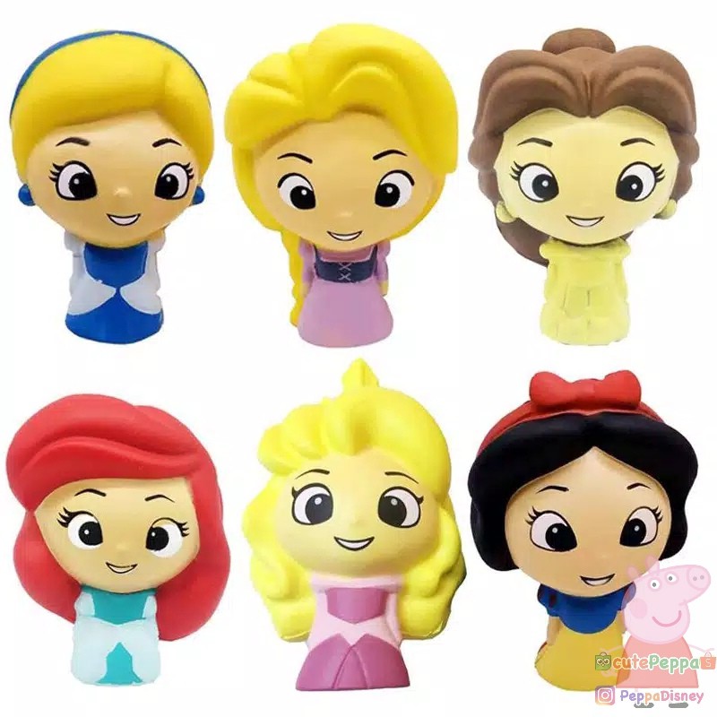 Jual Squishy disney princess squisy rapunzel ariel snow white belle ...