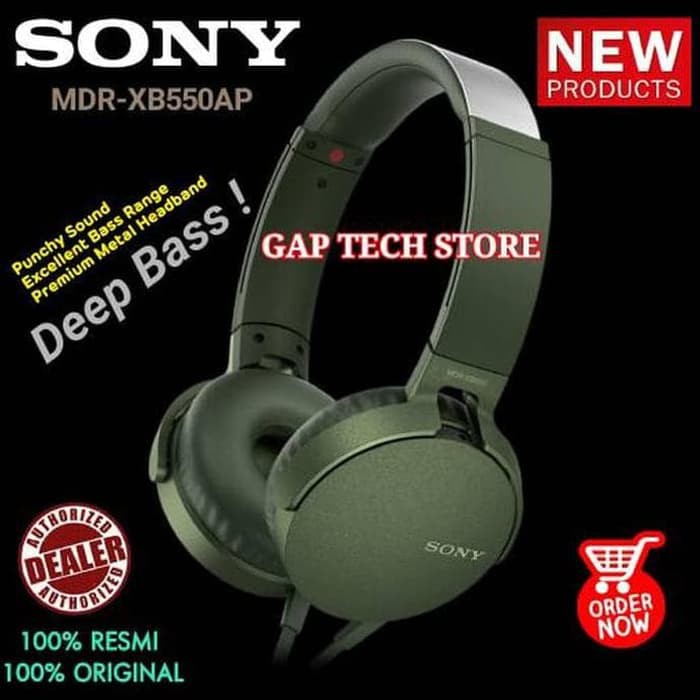 Jual SONY MDR XB550 AP XB550AP EXTRA BASS HEADPHONES WITH MIC ORIGINAL ...