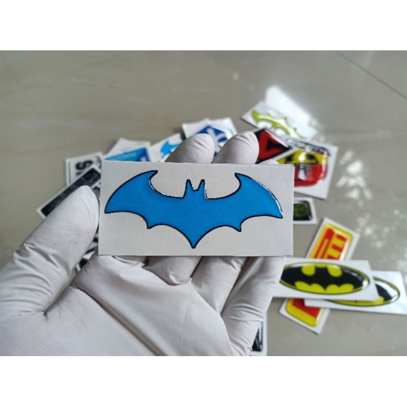 Jual Stiker timbul logo Batman biru | Shopee Indonesia
