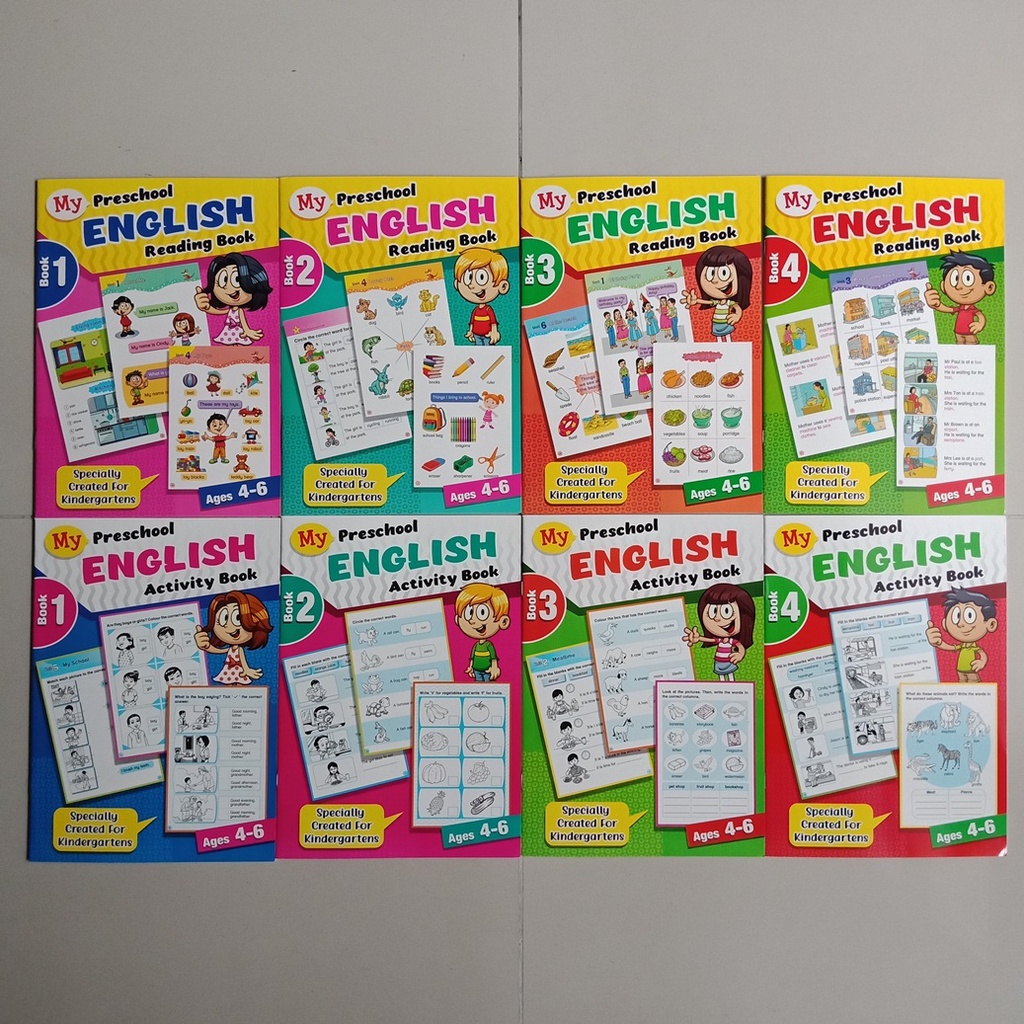 Jual BUKU MY PRESCHOOL ENGLISH READING & ACTIVITY BOOK 1 - 4 (PILIHAN PER BUKU) | Shopee Indonesia