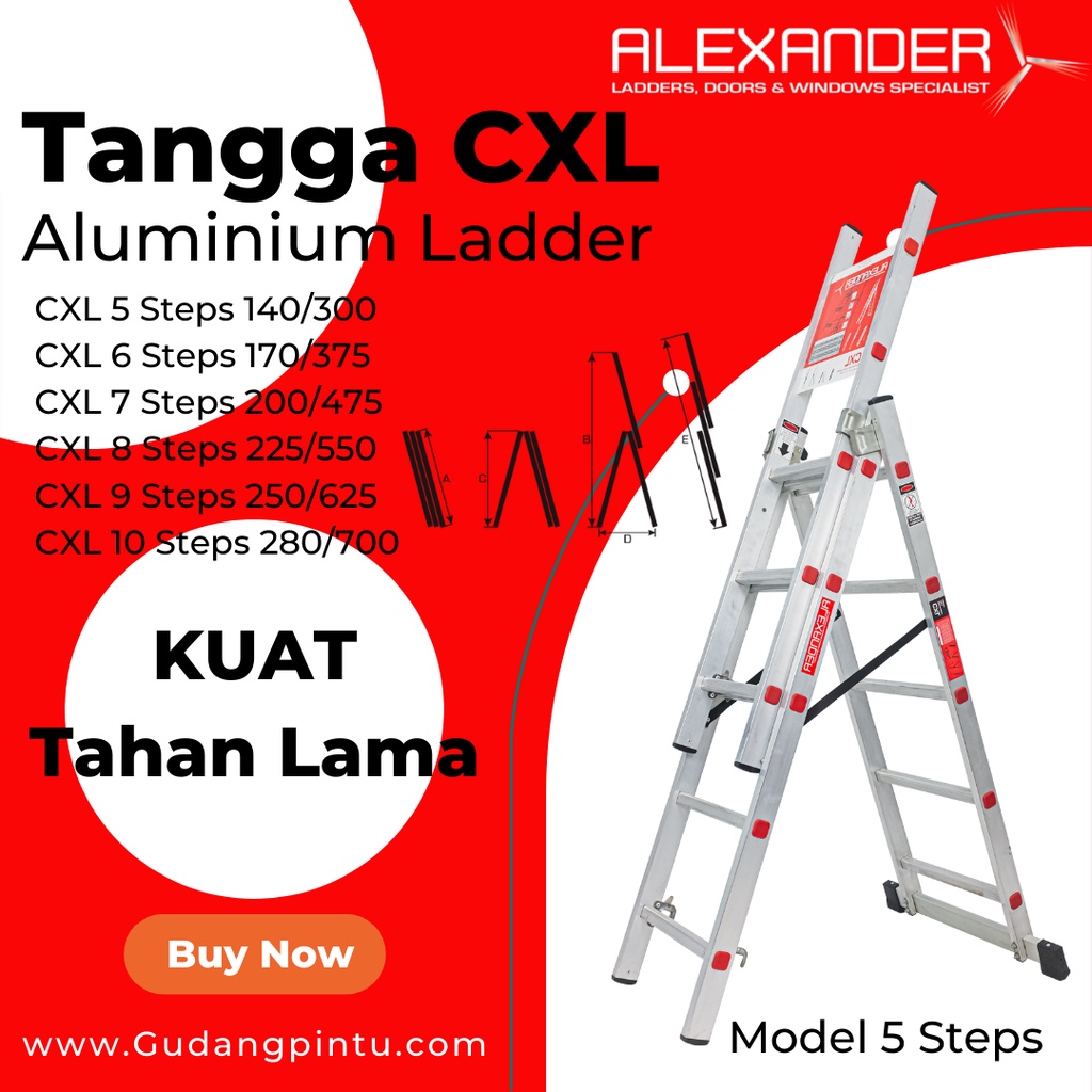 Jual Alexander Tangga Tipe CXL 5 STeps | Shopee Indonesia