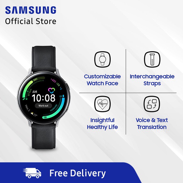 Jual Samsung Galaxy Watch Active 2 - 44mm Silver ( SM-R820NSSAXSE ...