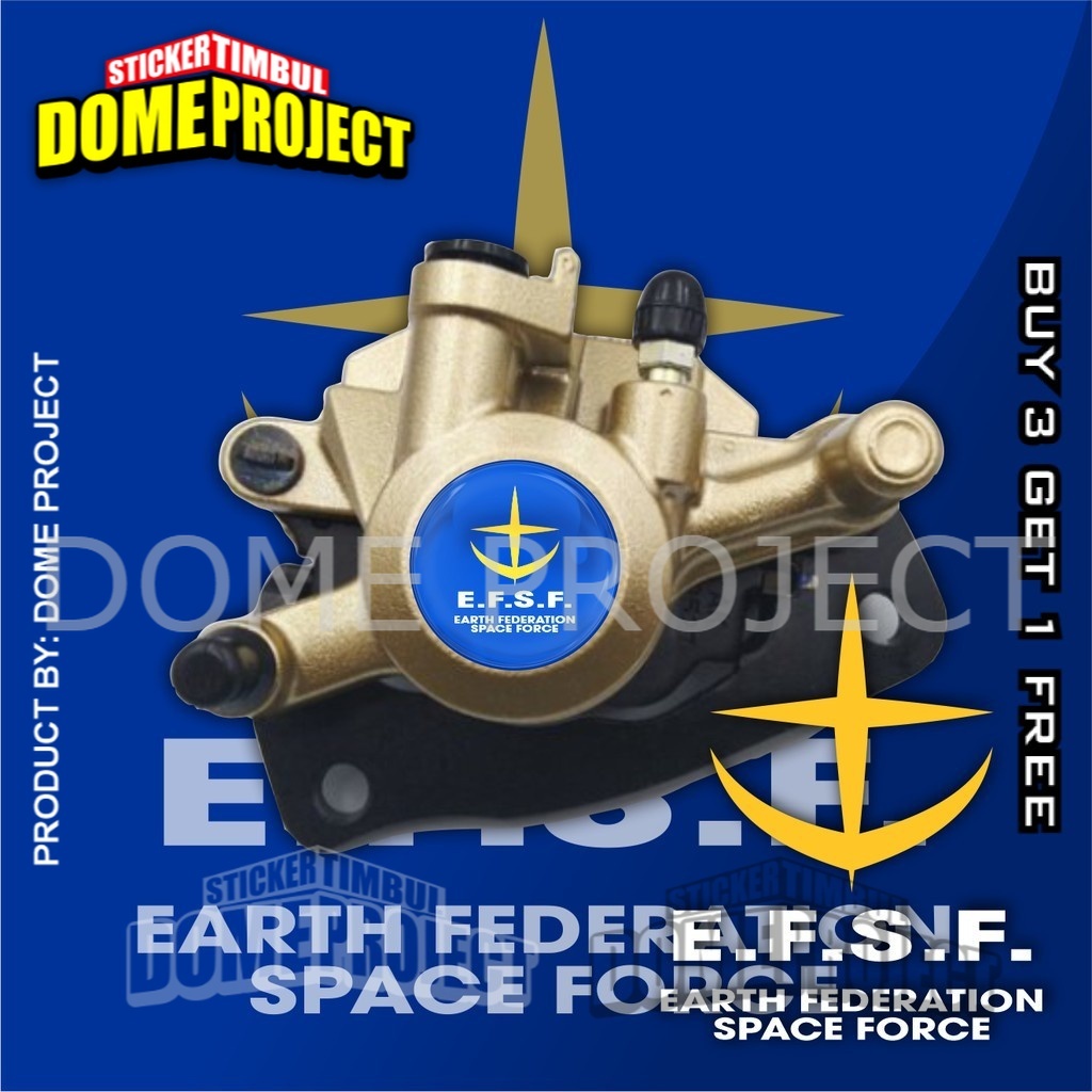 Jual STIKER MOTOR EMBLEM 3D LOGO ANIME GUNDAM EFSF KALIPER REM ...