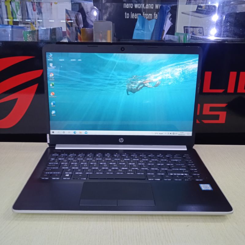 Jual Laptop 2nd HP 14-df0023cl Intel Core i3-8130 2.2 GHz ram 4GB SSD ...