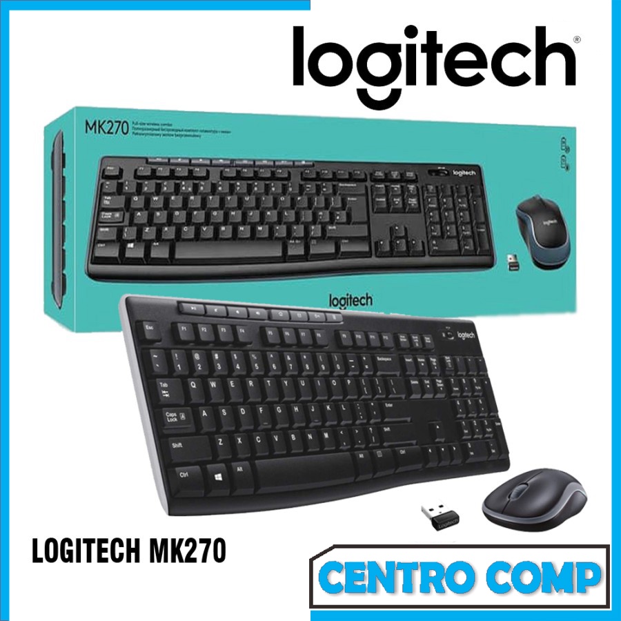 Jual Logitech Mk270 Keyboard Mouse Wireless Keyboard Mouse Shopee