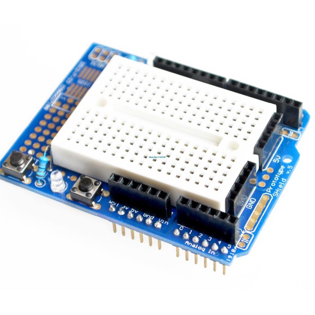 Jual UNO Proto Shield prototype expansion with SYB-170 mini breadboard ...