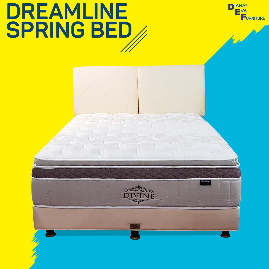 Jual Dreamline Spring Bed Divine ( Kasur Only ) | Shopee Indonesia