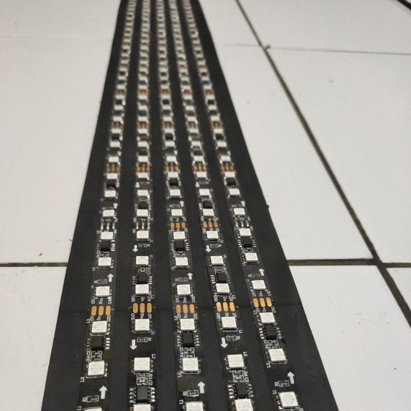 Jual LED STROBO RUNNING TEX WIFI 5 BARIS 12/24 volt | Shopee Indonesia