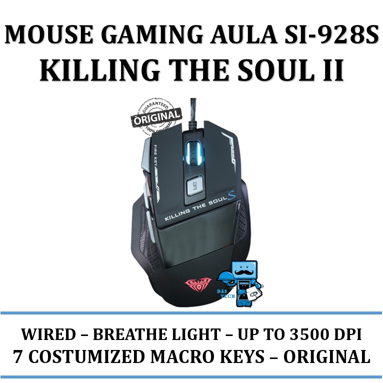 Jual Mouse Gaming AULA SI-928 (KILLING THE SOUL) (Original) | Shopee ...