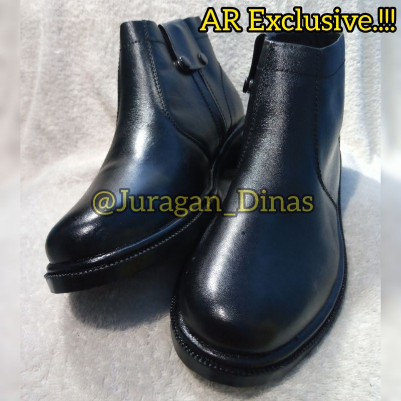 Jual SEPATU PDH SLETING RESLETING HITAM DOP AR EXCLUSIVE ASLI KULIT ...
