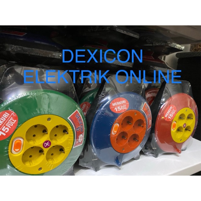 Jual Box kabel merkuri/kabel roll 15 meter/gulungan kabel/stop kontak murah/terminal colokan ...