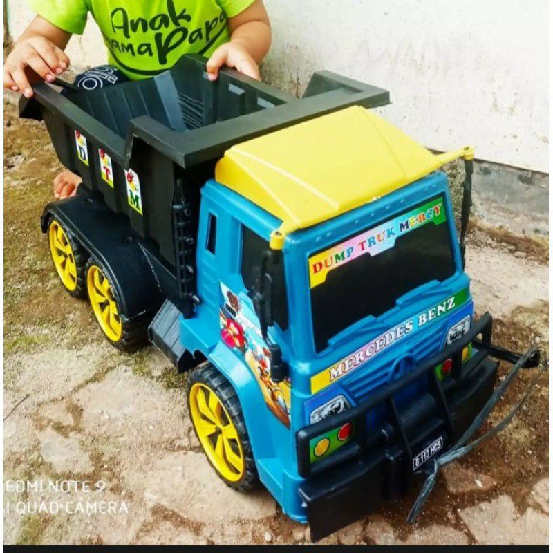 Jual Mainan mobil truk pasir jumbo super besar dump truck panjang 48cm ...