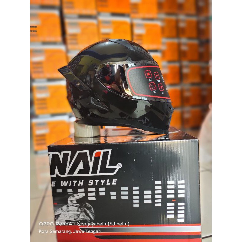 Jual HELM SNAIL FF S1 BLAK METALIK PAKET GANTENG VISOR IRIDIUM | Shopee ...