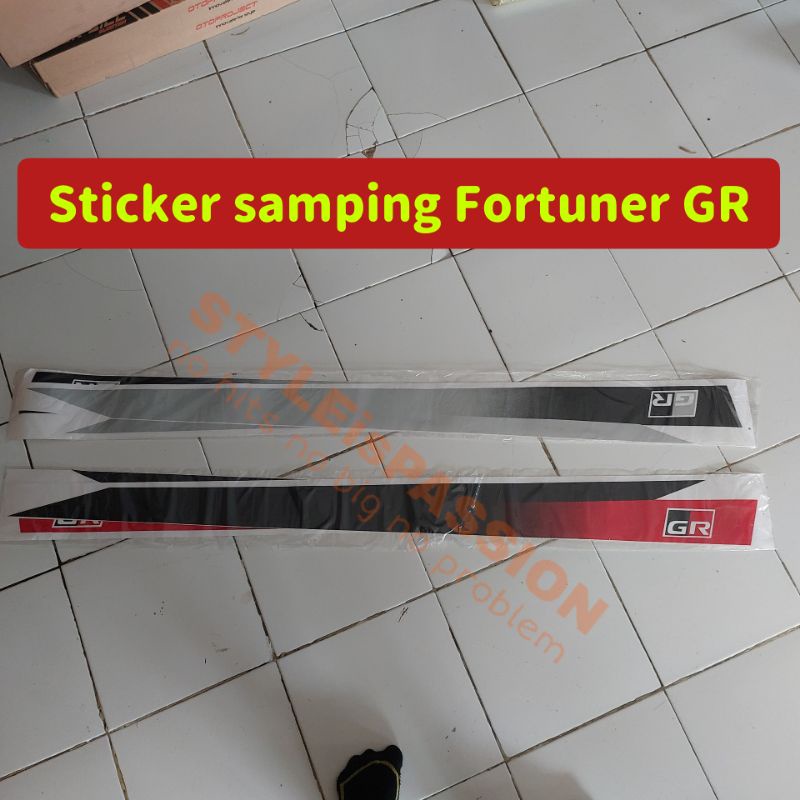 Jual Stiker Samping Fortuner GR 2020 2021 2022 all new fortuner gr ...