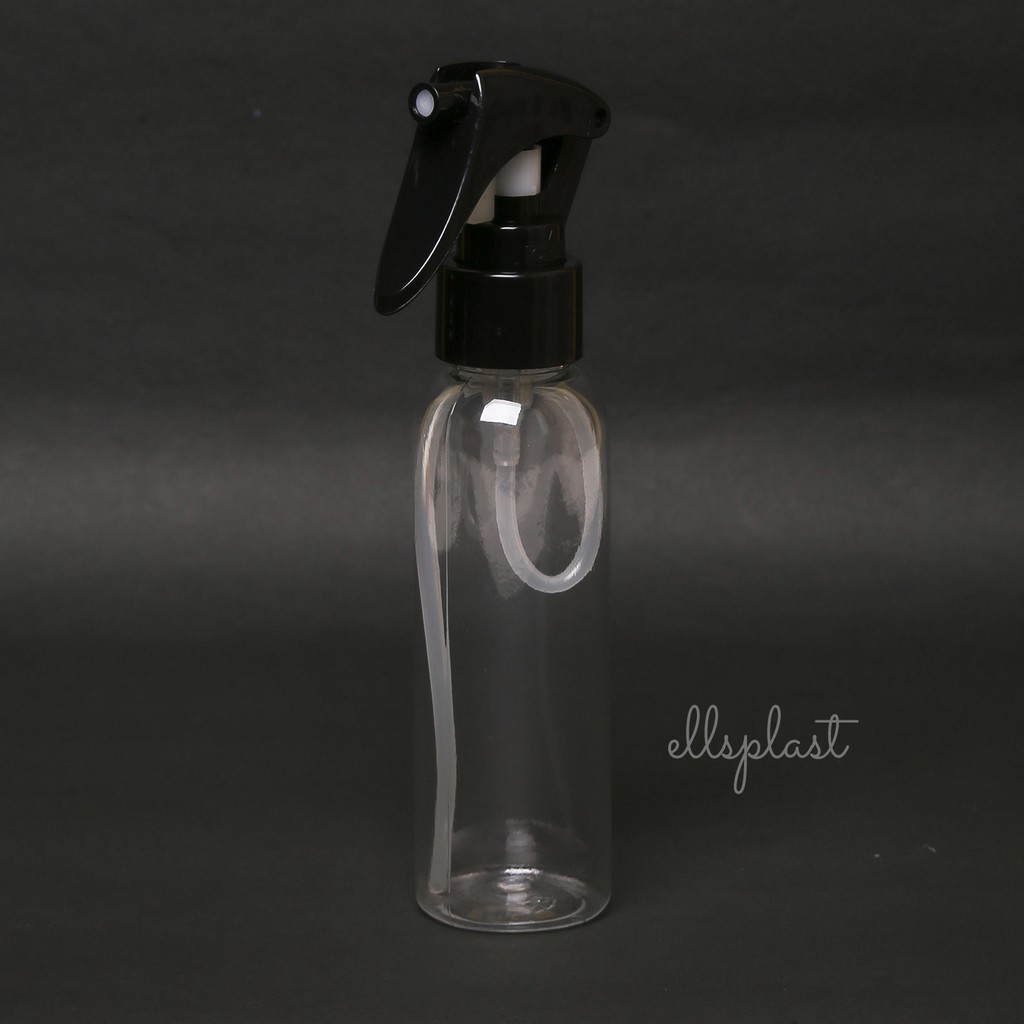 Jual BOTOL TRIGGER 100 ML / BOTOL 100 ML NATURAL SPRAY TRIGGER HITAM | Shopee Indonesia