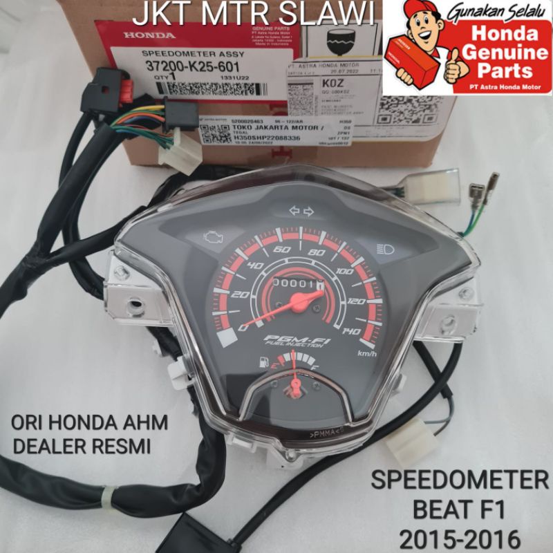 Jual 37200-K25-601 Speedometer assy beat f1 esp 2015 2016 asli AHM ...