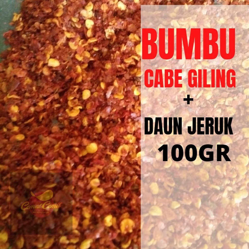 Jual cabe giling daun jeruk 100gr / pedas | Shopee Indonesia
