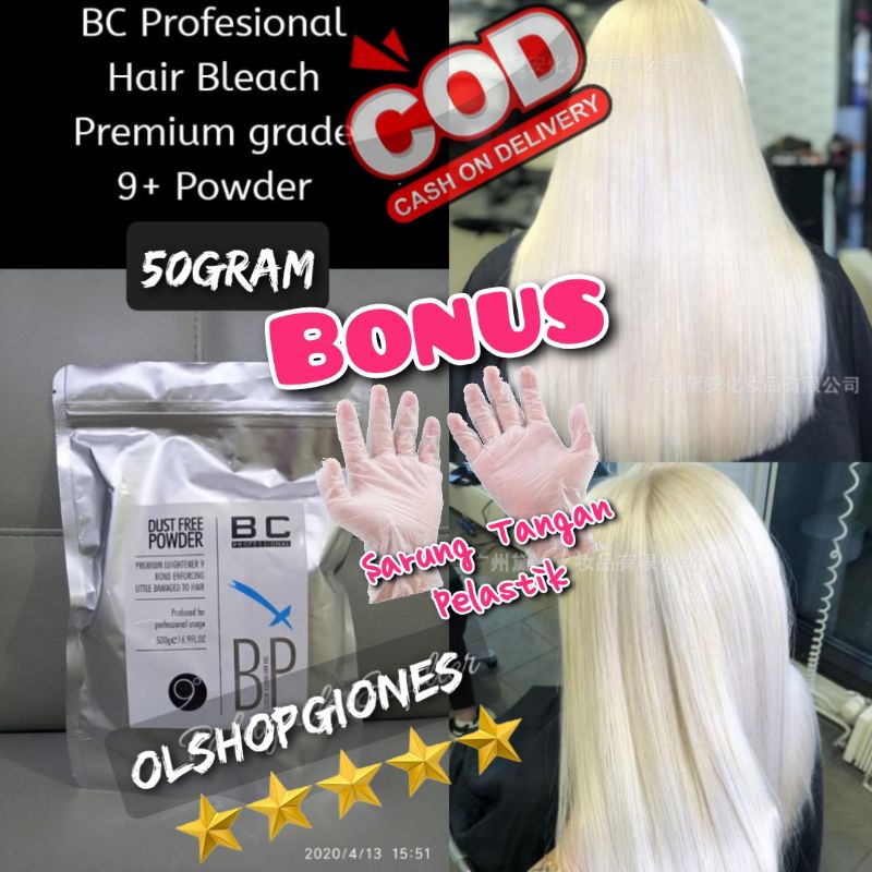 Jual BC profesional Bleaching 50gr Korea Level 9 VEGAN putih blonde ...