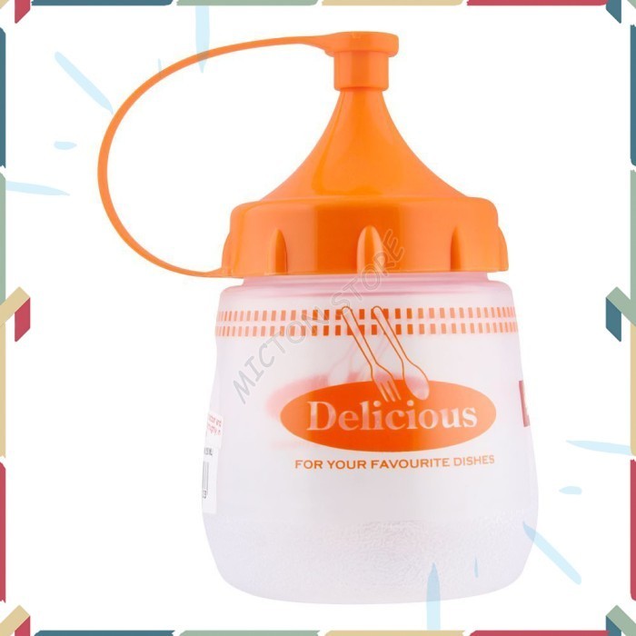 Jual MICTON Lion Star Sauce Keeper Botol Saos TS-45 SK 405 250ml - Orange | Shopee Indonesia
