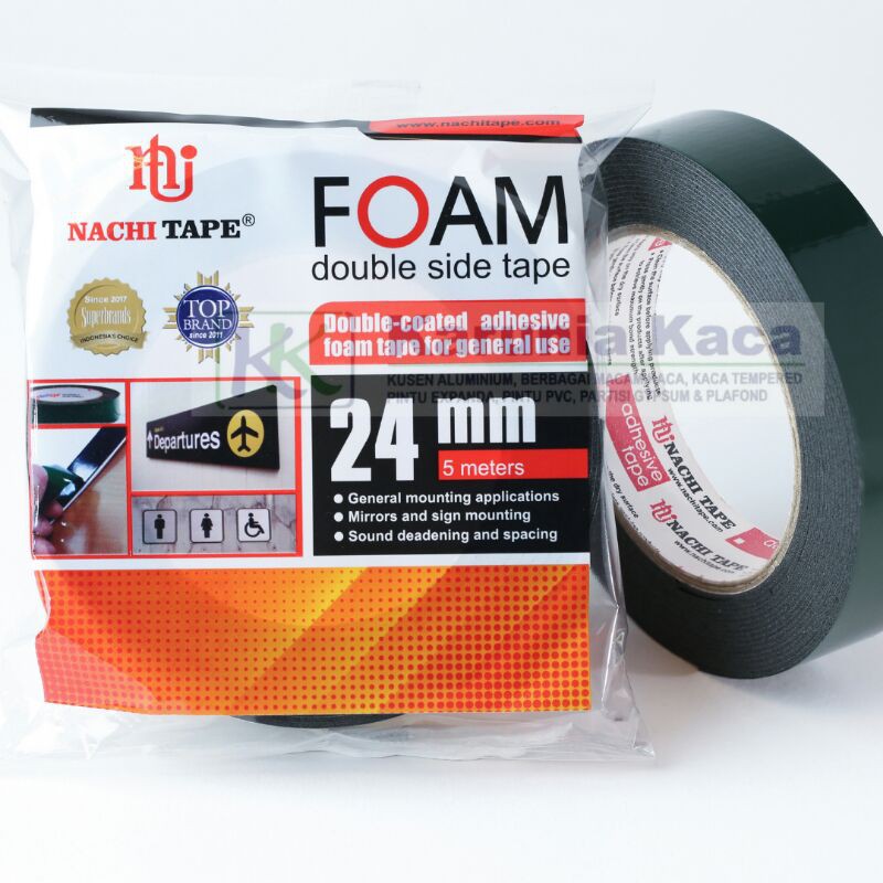 Jual Isolasi Nachi Foam Double Tape 24mm x 5m - Isolasi Double Tape Foam | Shopee Indonesia