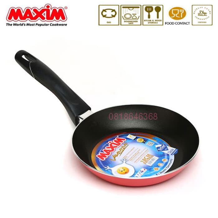 Jual Teplon MAXIM Valentino Frypan 22 cm 24 cm 26 cm Berbahan Teflon ...