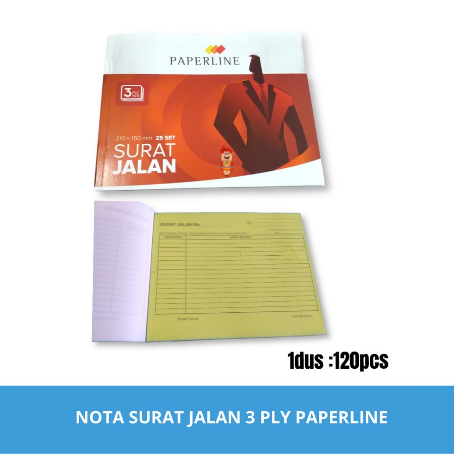 Jual Buku Surat Jalan 3ply NCR PAPERLINE / Nota Surat Jalan PPL 3 ...
