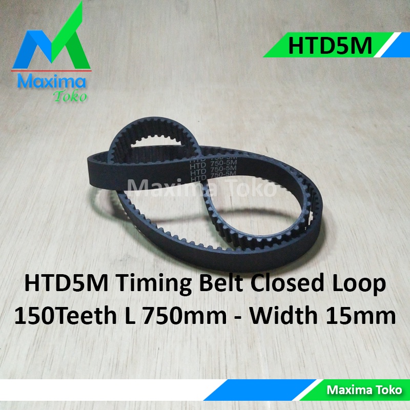 Jual Timing Belt HTD5M gigi 120 131 140 150 L 600mm 655mm 700mm 750mm Close loop Lebar 15mm HTD ...