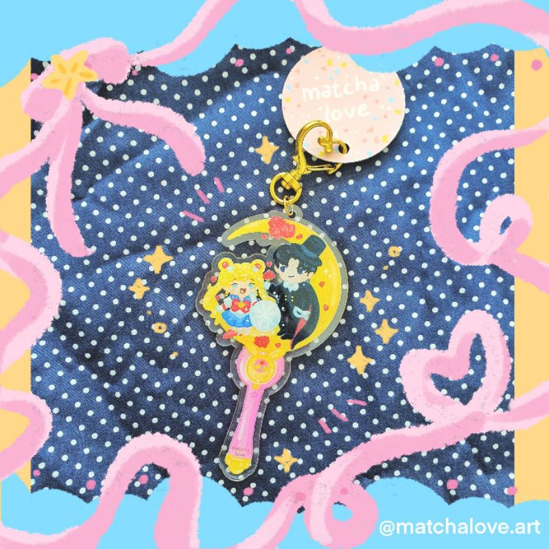 Jual Sailor Moon Moon Wand Keychain | Shopee Indonesia