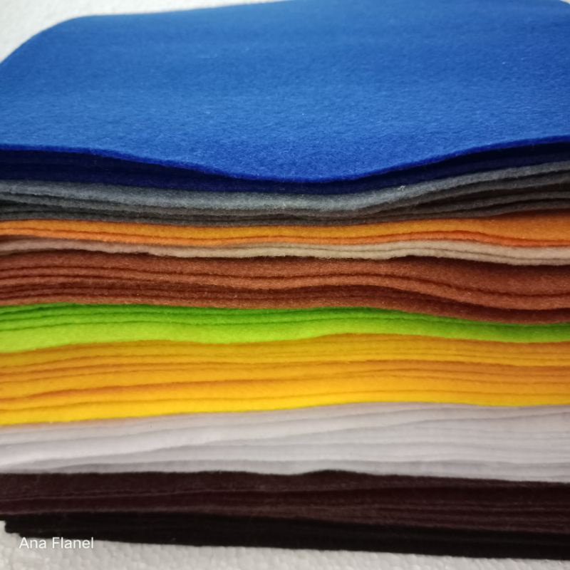 Jual Kain Flanel 23cm×25cm per lembar berbagai warna | Shopee Indonesia