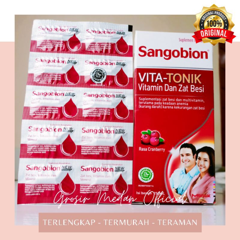 Jual SANGOBION SIRUP VITATONIK ANTI Anemia 250 ml | Shopee Indonesia
