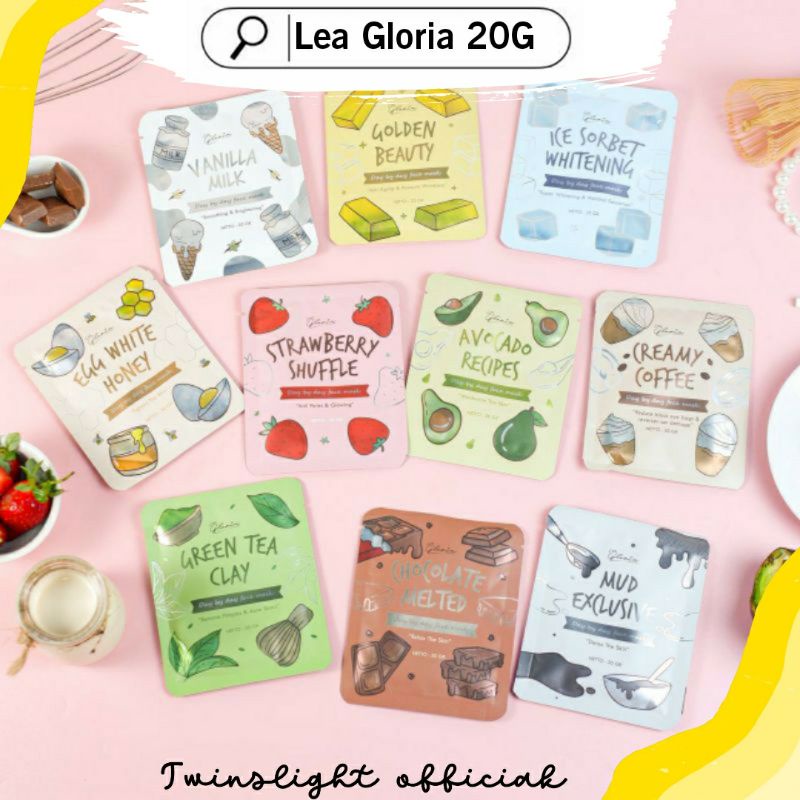 Jual FREE GIF MASKER WAJAH ORGANIK BY LEA GLORIA ORIGINAL 20 GRAM | Shopee Indonesia