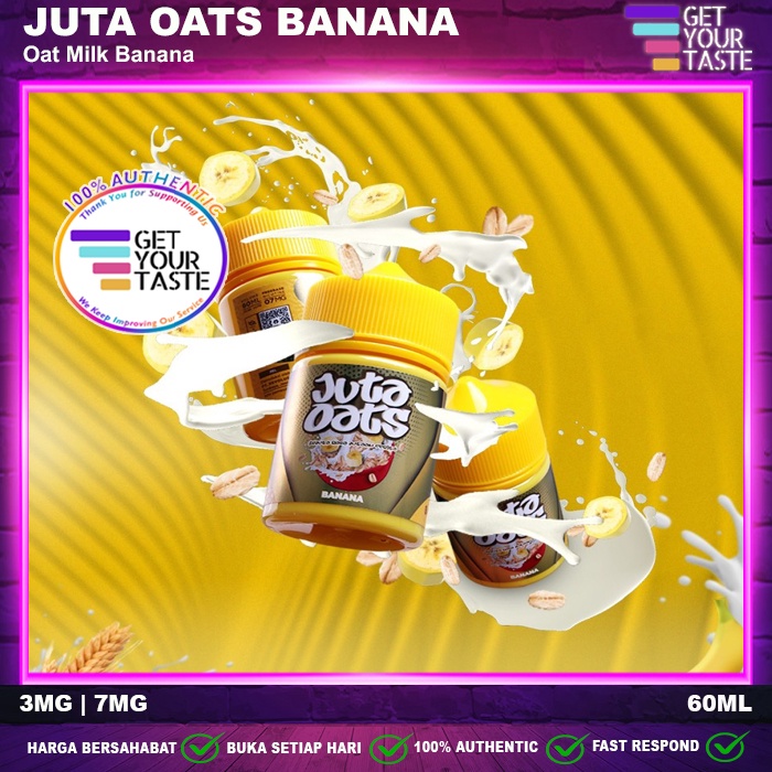 Jual Liquid Juta Oats Banana 60ML by RSR Brew x Vape Boss | Shopee ...