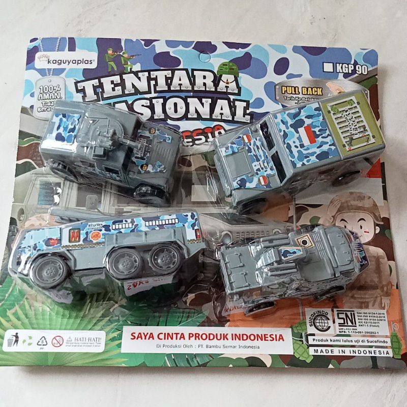 Jual KGP 90 - Mainan Kendaraan Tank Tentara Indonesia Nasional isi 4 PC KGP90 | Shopee Indonesia