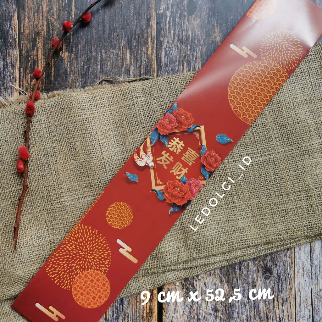 Jual PAPER BELT IMLEK SINCIA CNY SLEEVE SABUK PITA LABEL KERTAS TAHUN ...