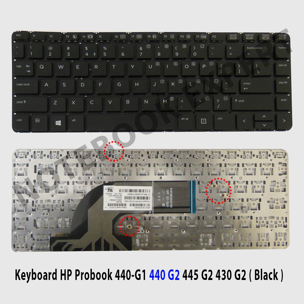 Jual Keyboard HP Probook 440 G2 445 G2 430 G2 ( Black ) | Shopee Indonesia