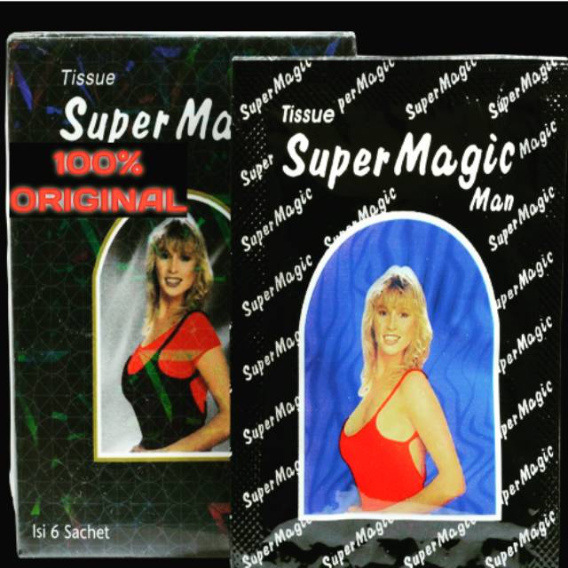 Jual Tissue Magic Power / Tisu Super Magic Man Kemasan Hitam Depkes ...
