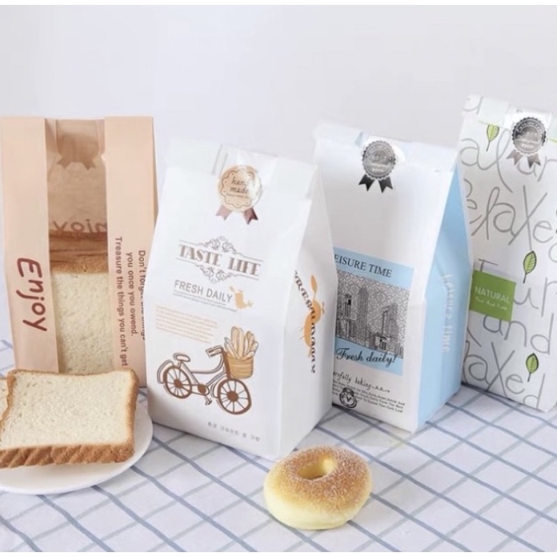 Jual kertas roti tawar import lapis plastik packaging kue goodie bag ...